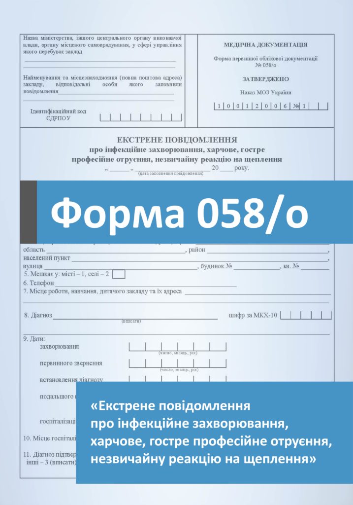 Форма 058/о « Vikisoft, розробник МІС nHealth — Здоров'я нації